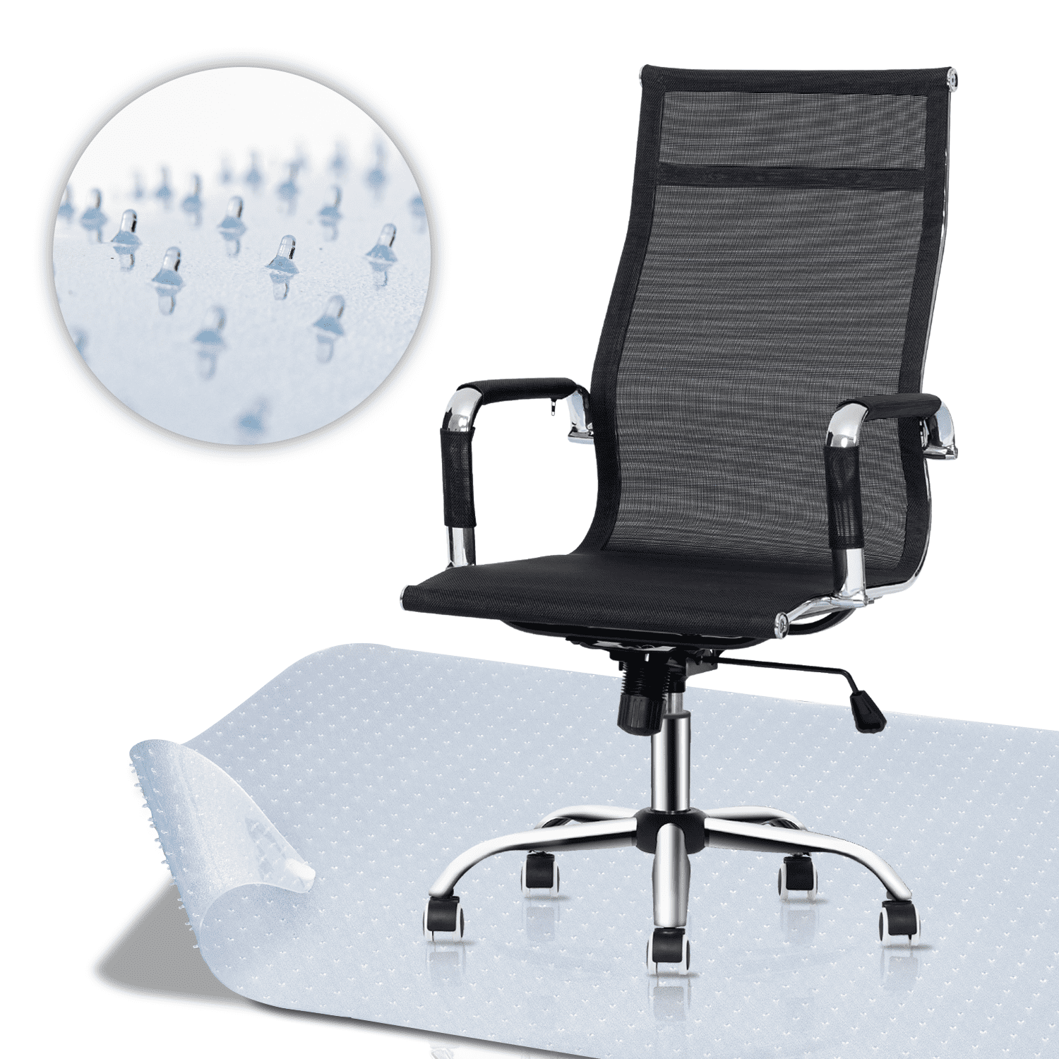 Magshion High-Back Mesh Office Chair & Protect Floor Mat, Computer Seat ...