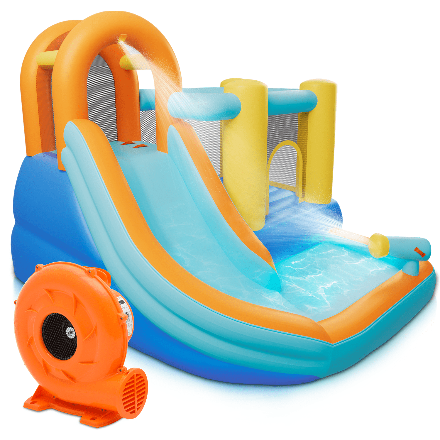 Magshion Inflatable Bouncer Water Slide Jumper, Kids Water Park with ...