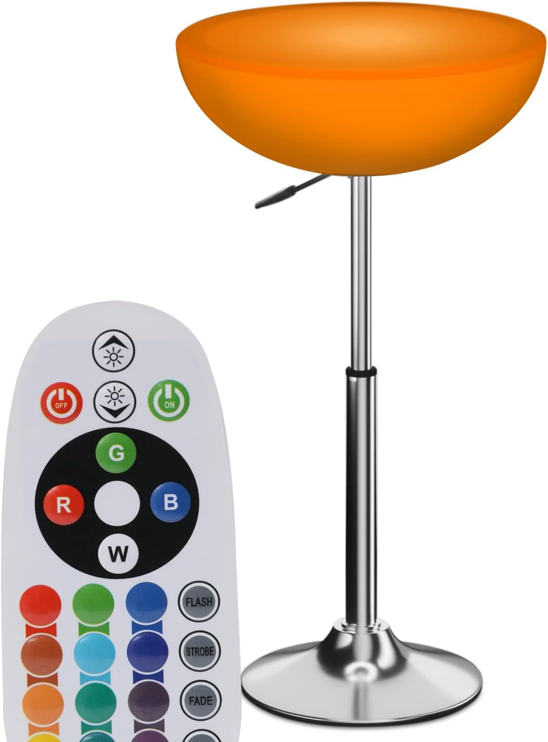 Magshion LED Light Up Bar Stool Table 23.5" Cordless Color Changing ...