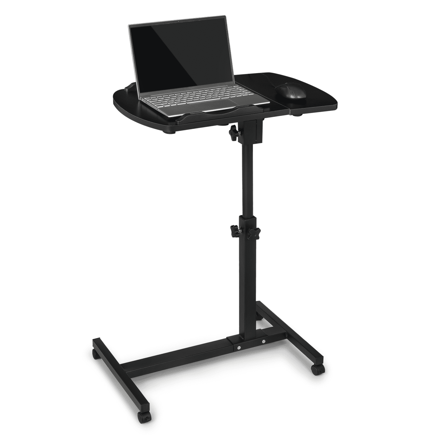 Magshion Adjustable Rolling Computer Desk, Mobile Laptop Cart, Home ...