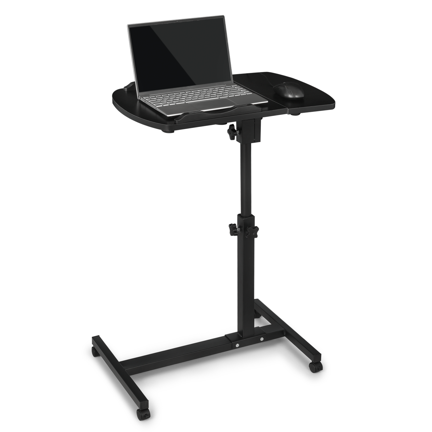 Magshion Adjustable Rolling Computer Desk, Mobile Laptop Cart, Home ...