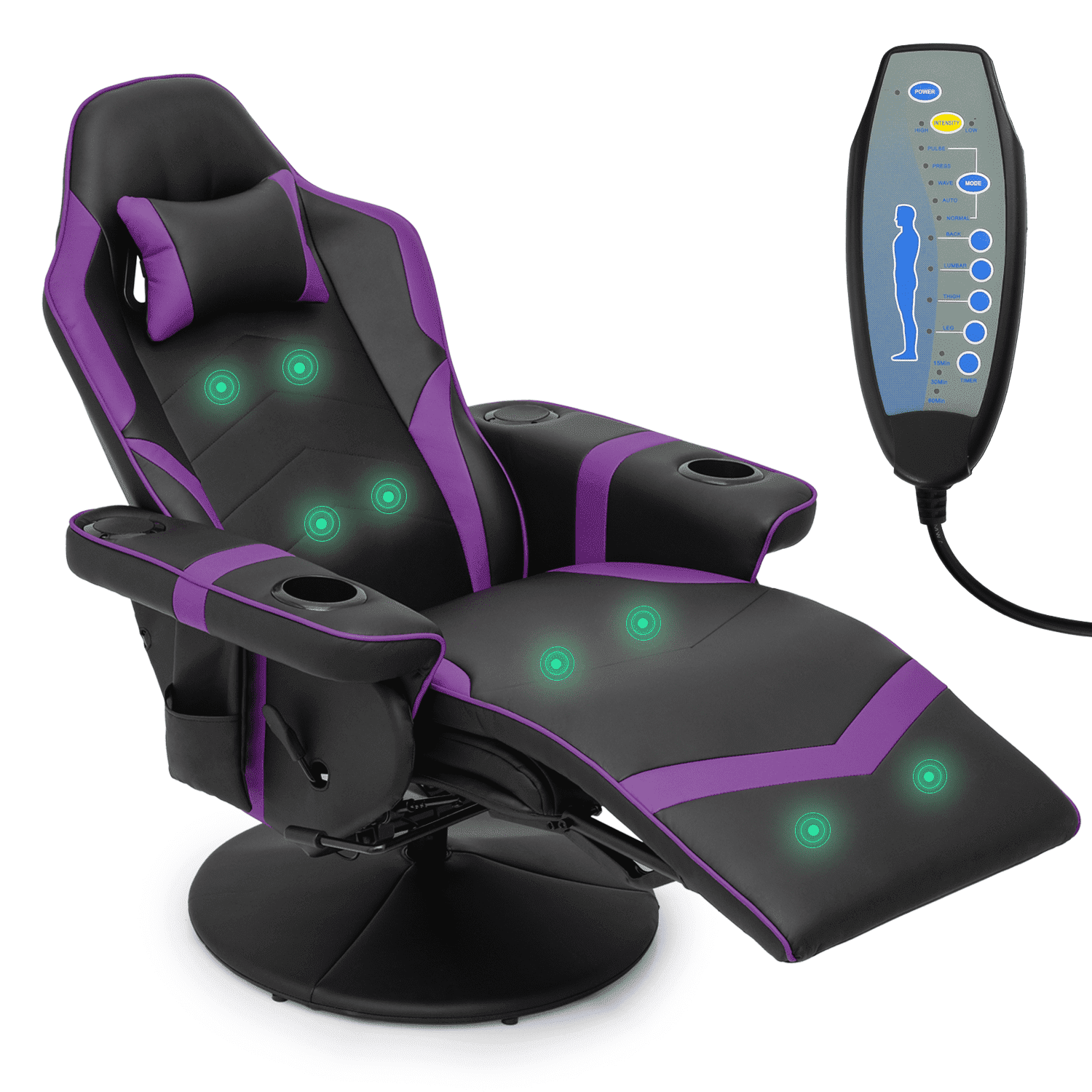 Magshion Ergonomic Gaming Chair with Bluetooth Speakers, Adjustable ...