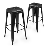 Andeworld 18 inch Stackable Metal Bar Stools, Set of 4, Rustic ...