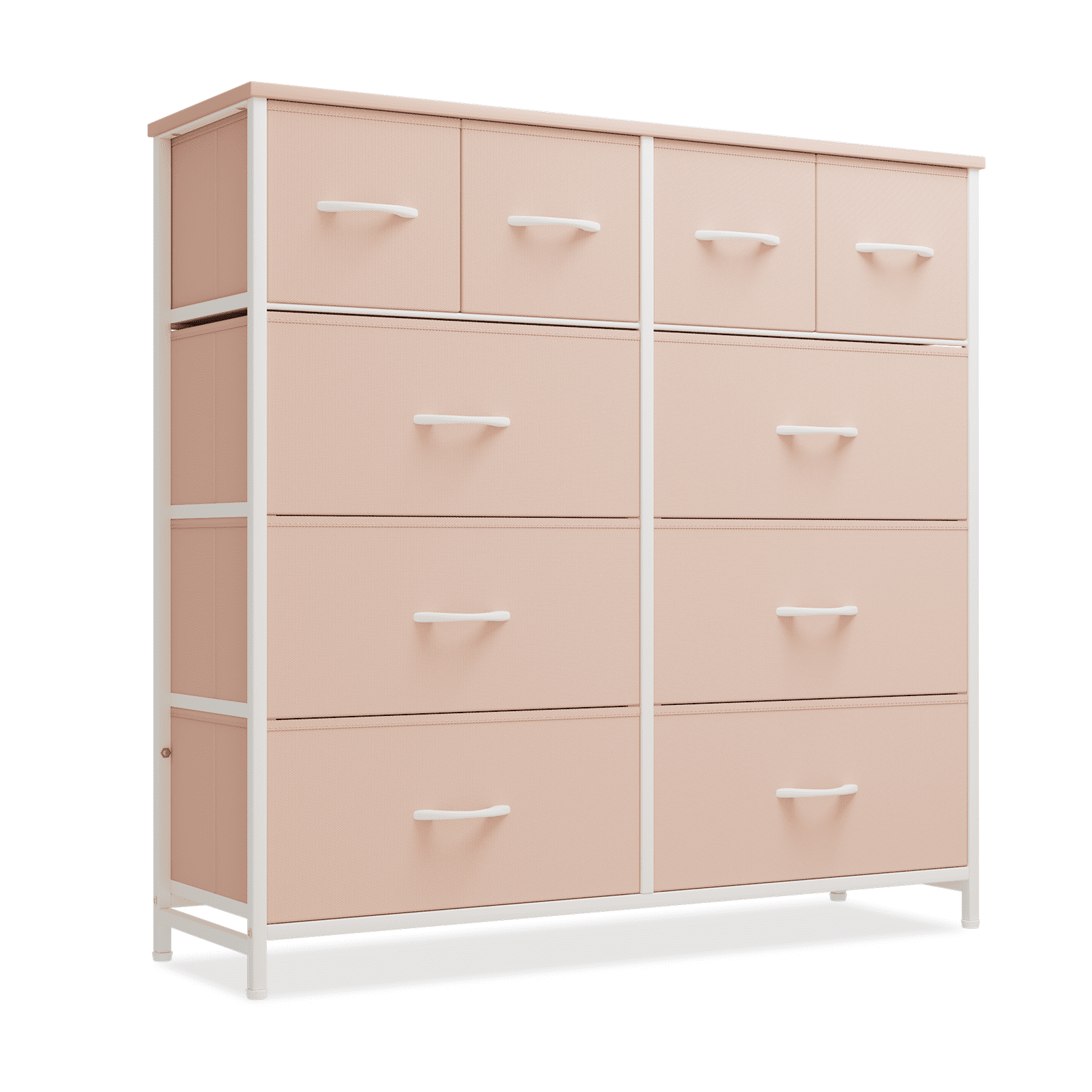Magshion Modern 10 Drawer Dresser with Handle, Fabric Drawer Storage ...