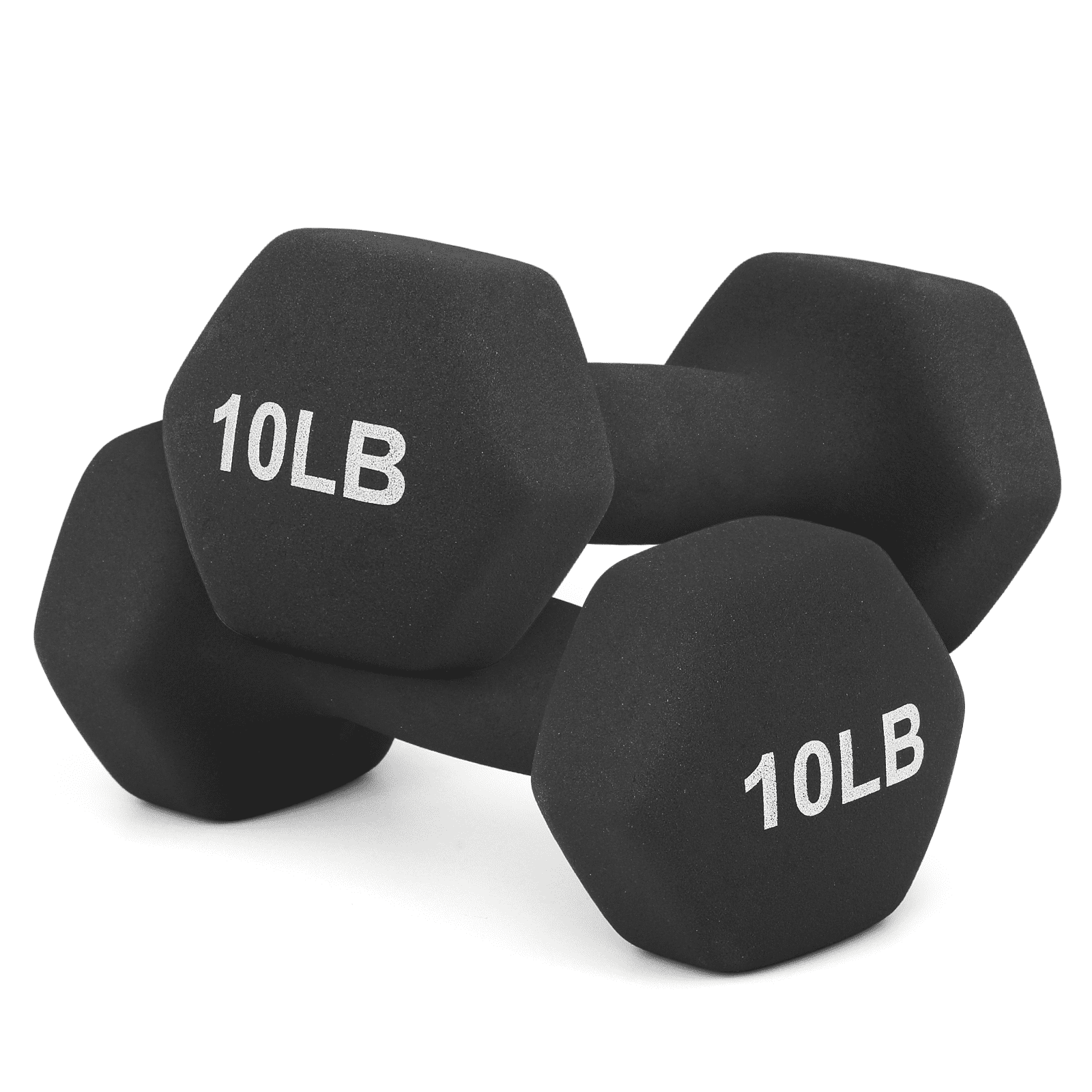 Magshion Neoprene Coated Dumbbell Hand Weights, 10 lb Pair, Anti-Roll ...