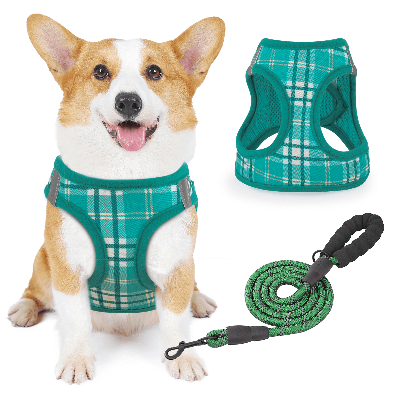 Magshion No Pull Dog Harness with Leash, No Choke Reflective Pet Vest ...