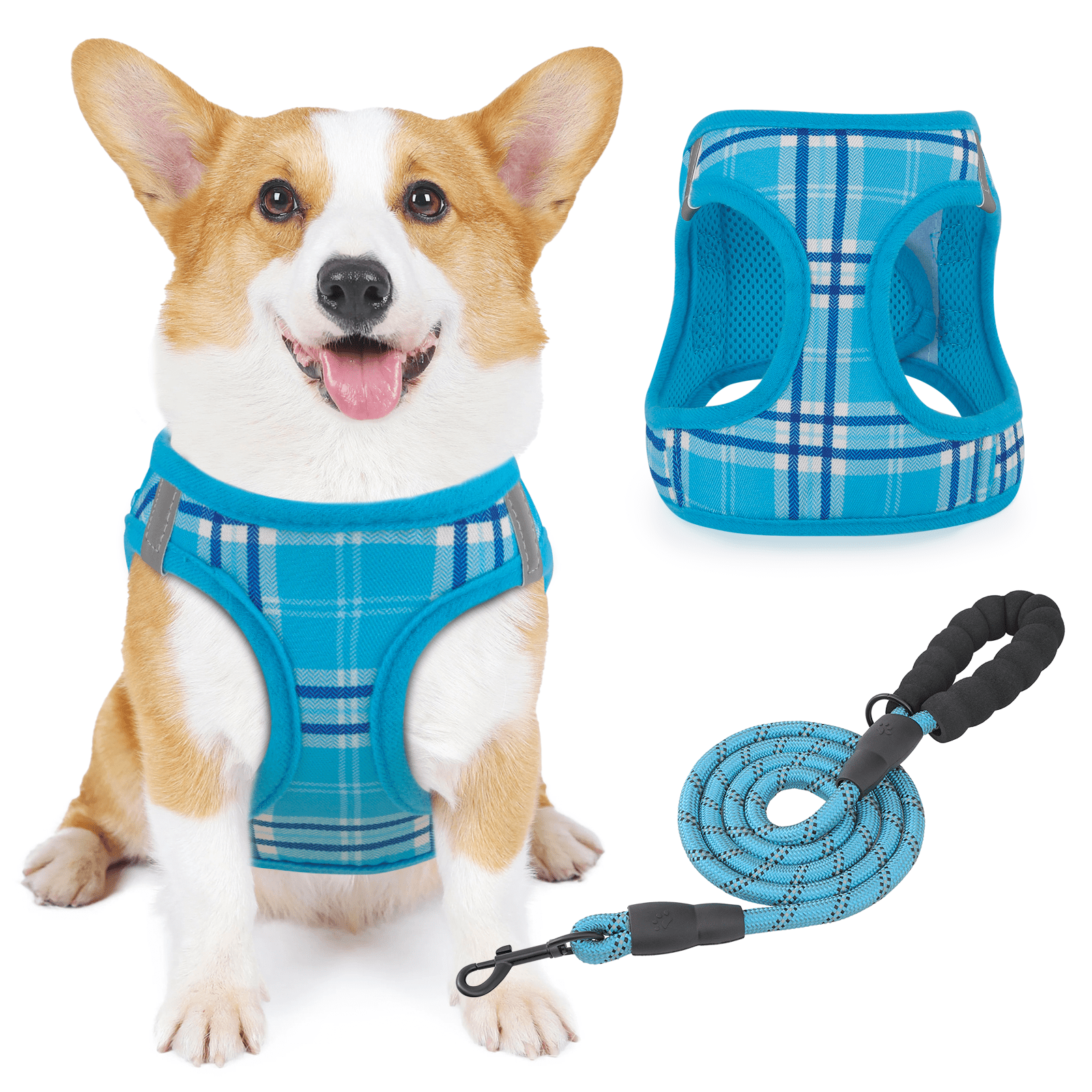 Magshion No Pull Dog Harness with Leash, No Choke Reflective Pet Vest ...
