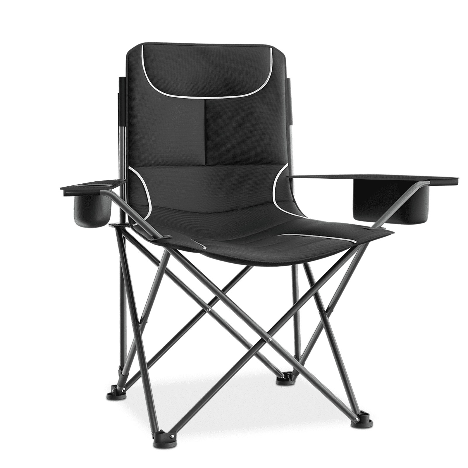 Magshion Outdoor Camping Chair, Folding Lawn Chair with Cooler Bag ...