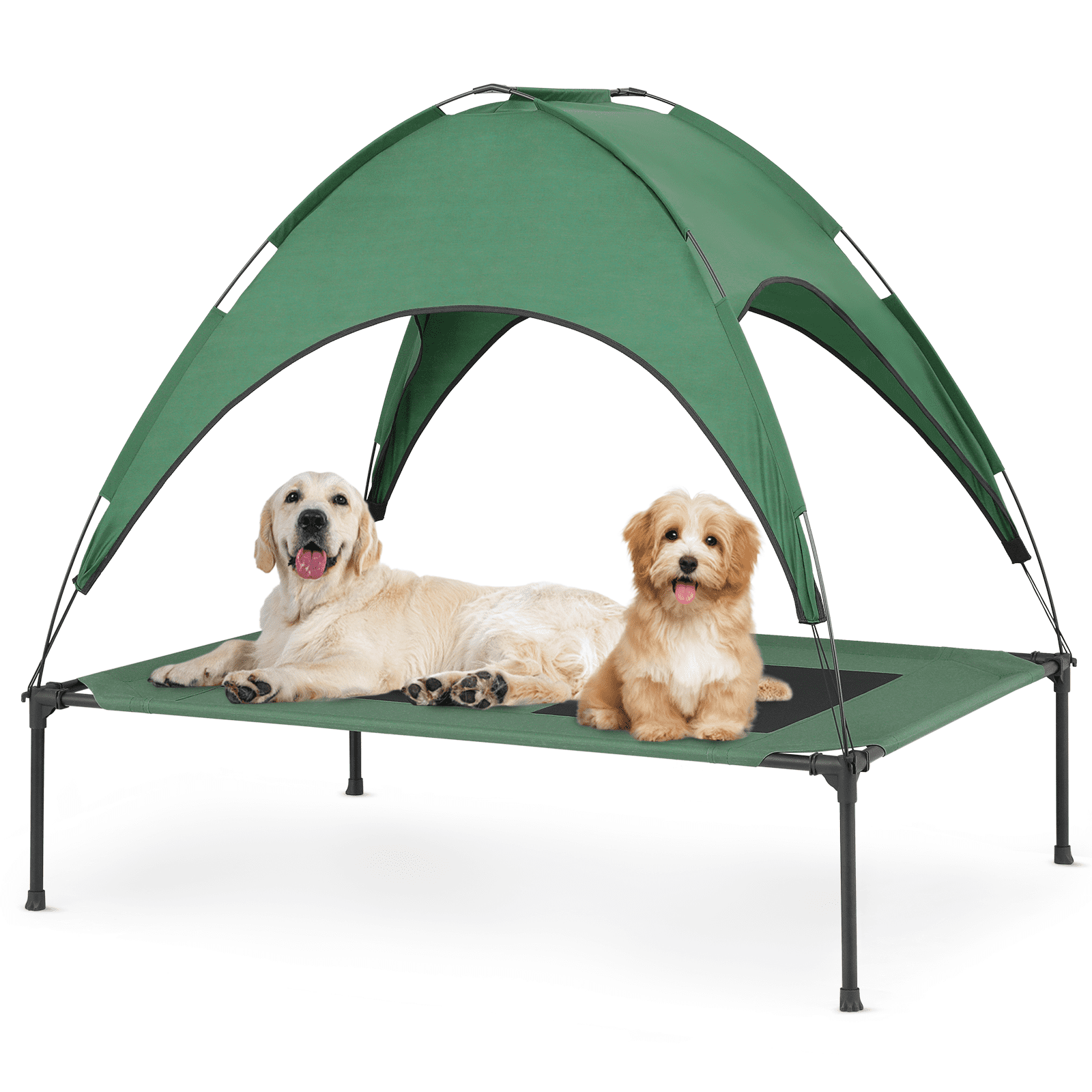 Magshion Outdoor Elevated Dog Bed with Removable Canopy, 55" Large ...