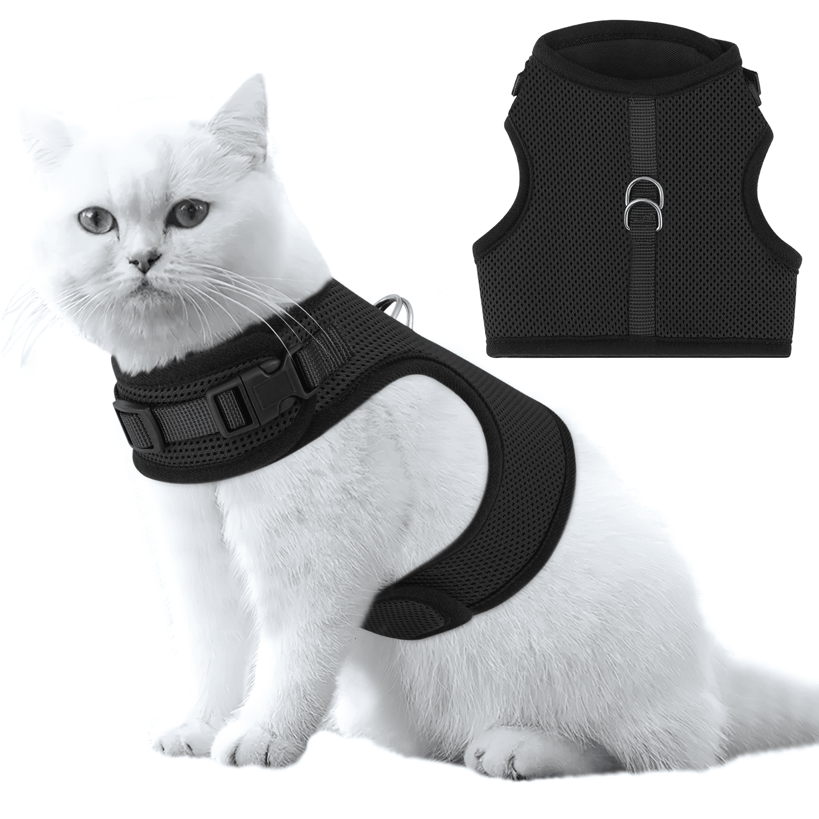 Magshion Pet Cat Harness for Walking, Escape Proof Soft Adjustable Vest ...