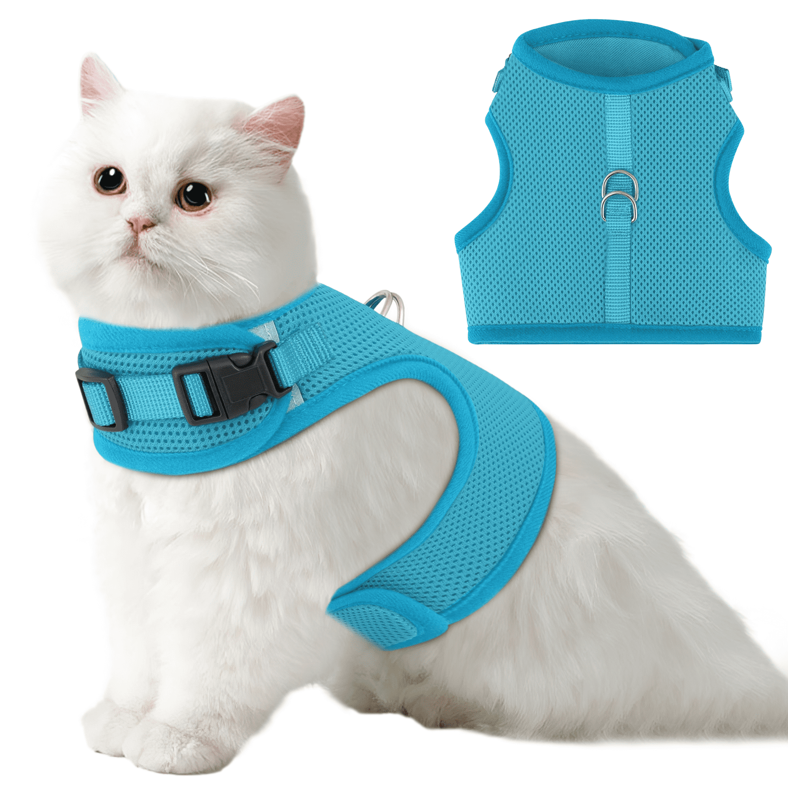 Magshion Pet Cat Harness for Walking, Escape Proof Soft Adjustable Vest ...