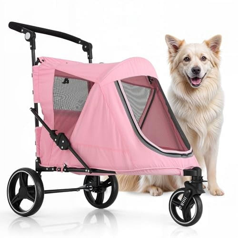 Magshion Pet Stroller for Medium Dogs w/Adjustable Handle, 3-Wheel Dog ...