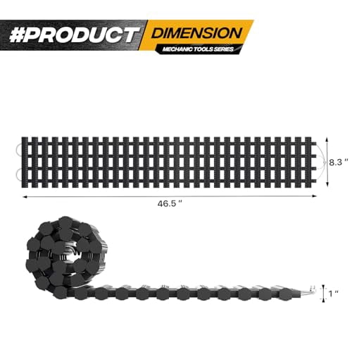 Magshion Portable Tire Traction Mat for Snow, Emergency Auto Off-Road ...
