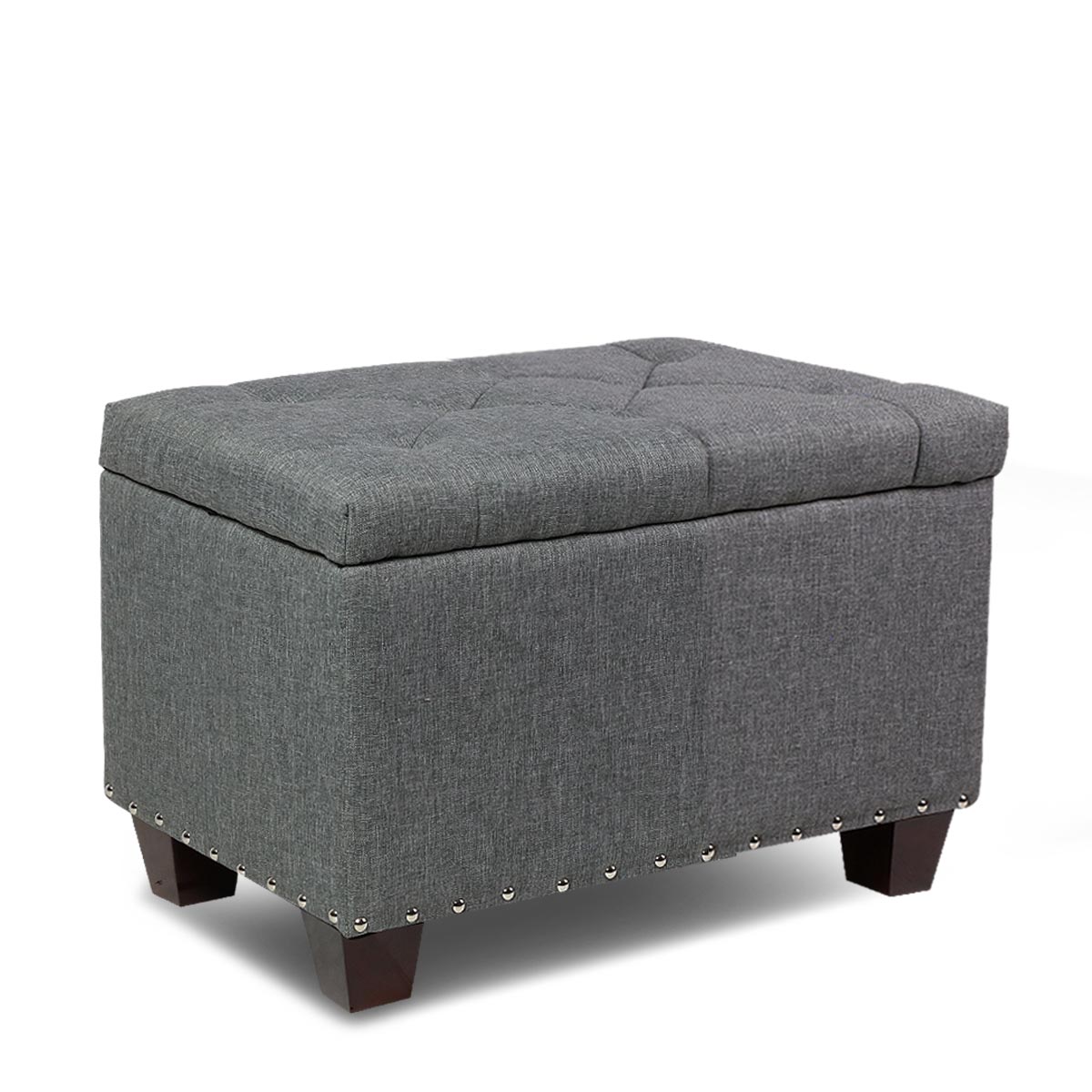 Magshion Rectangular Storage Ottoman Bench Tufted Footrest Lift Top ...