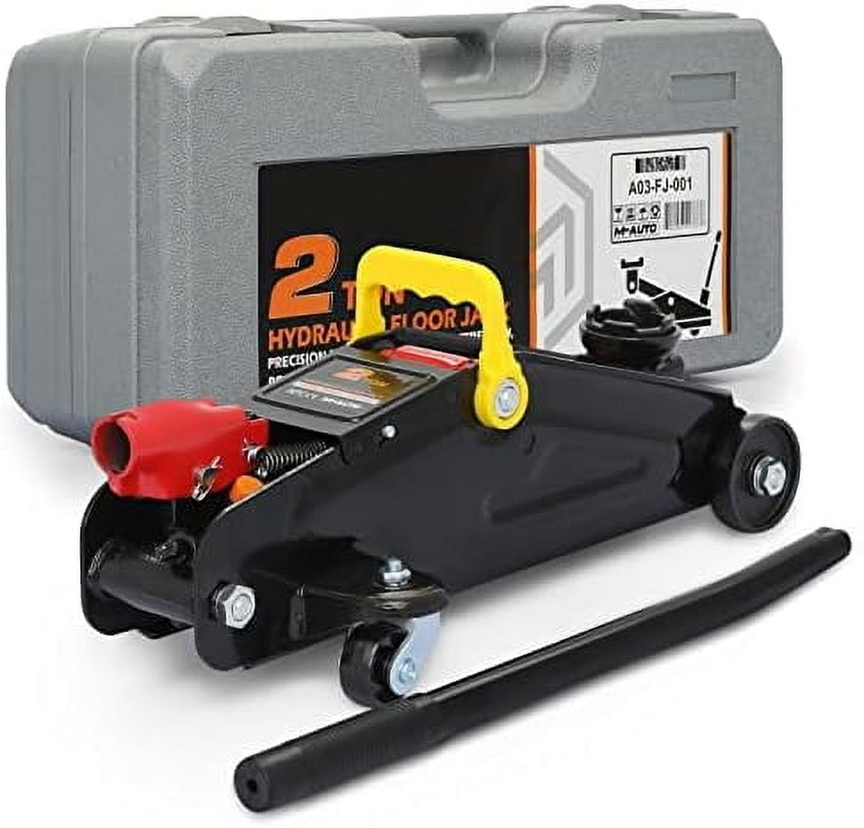 Magshion Red Hydraulic Trolley Floor Jack with Storage Case 2 Ton (4000 ...