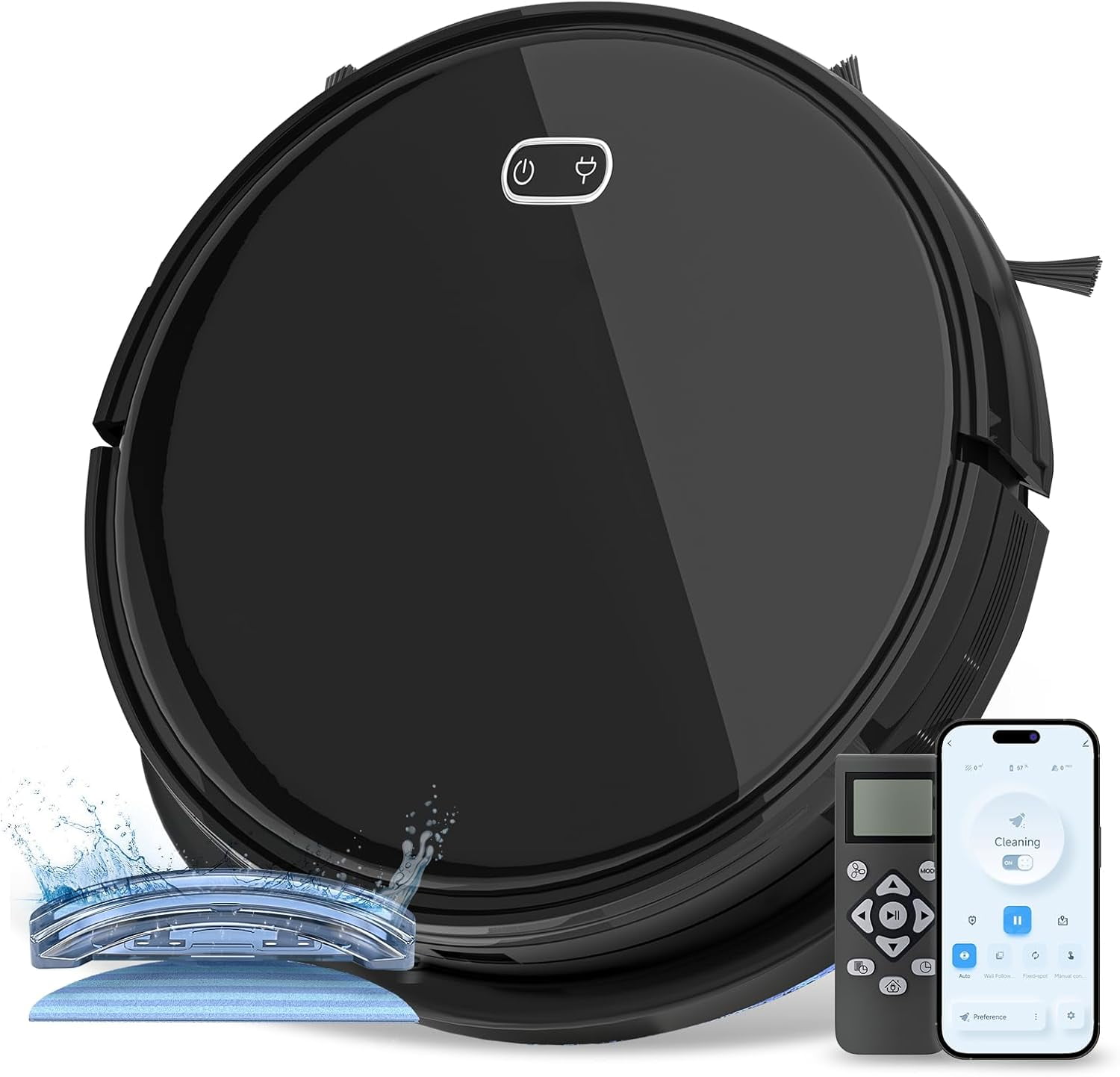 Magshion Robot Vacuum and Mop Combo, Wi - Fi/App, Automatic Self ...