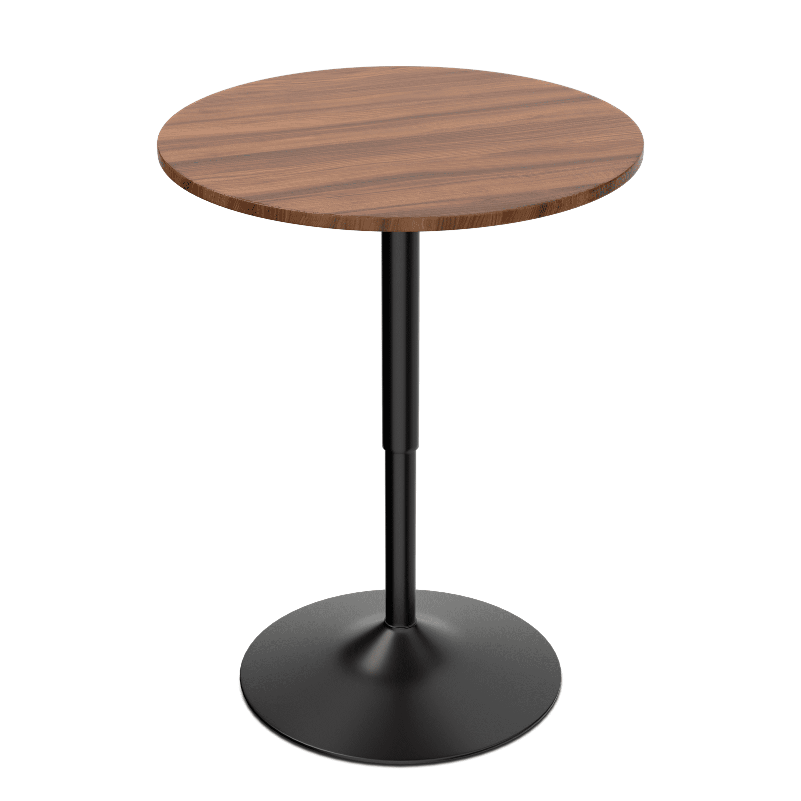 Magshion Round Bistro Bar Table with Top Metal Base, Adjustable Height ...