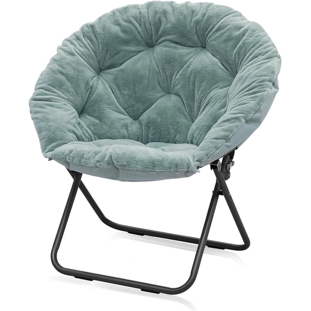 Magshion Round Foldable Oversized Saucer Moon Chairs for Adults Large ...