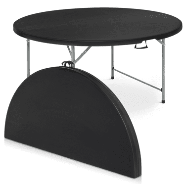 Magshion 5.5Ft Folding Plastic Table 5 Pack, Heavy Duty Banquet Even ...