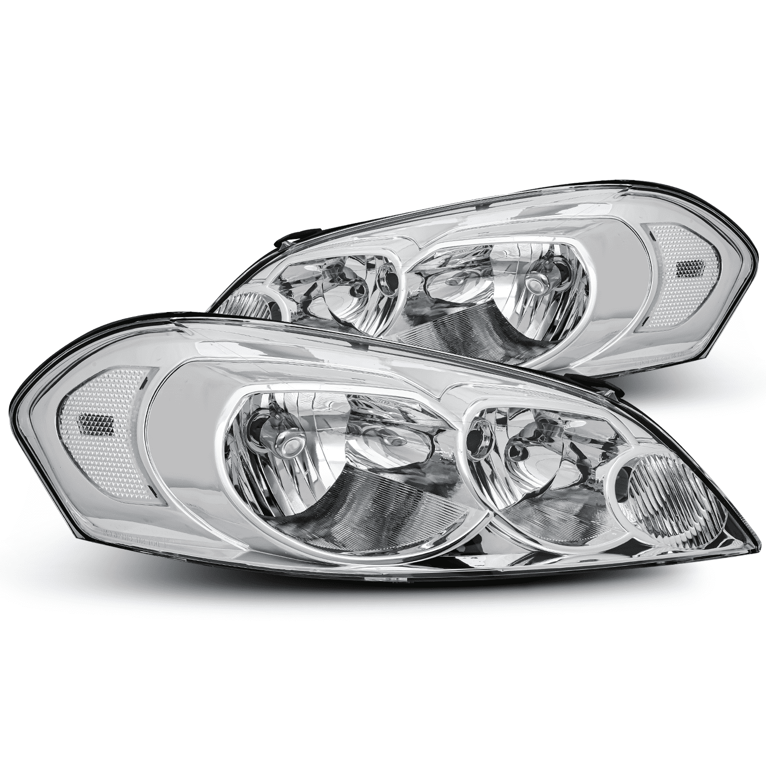 Magshion Set of 2 Chrome Housing Clear Side Turn Corner Headlight for ...