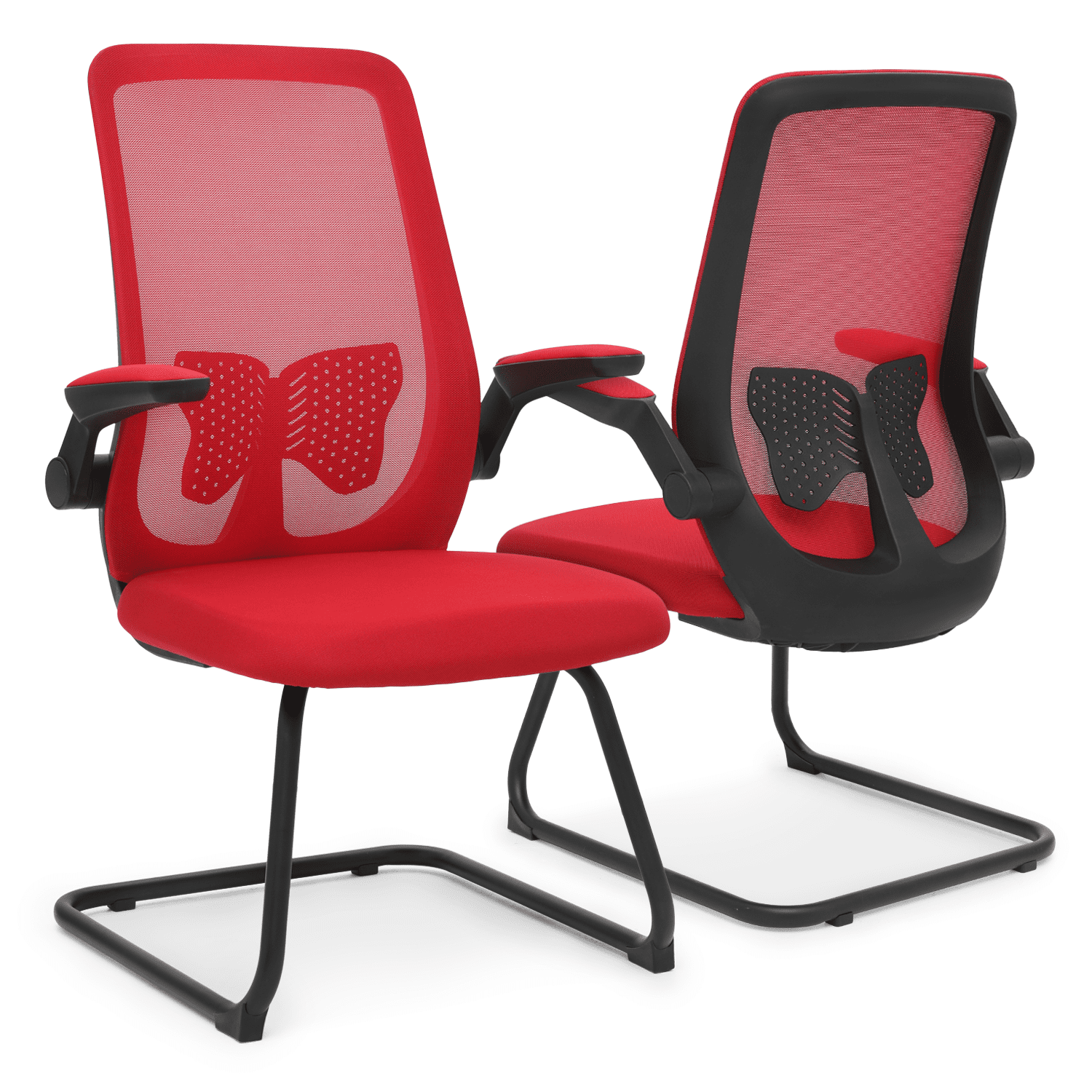 Free Shipping! Magshion Ergonomic Office Chair Set of 2, Straight Back ...