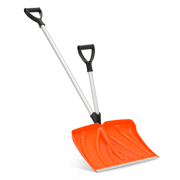 Snow Joe 18-inch Blade Shovelution Strain-Reducing Snow Shovel, Spring ...