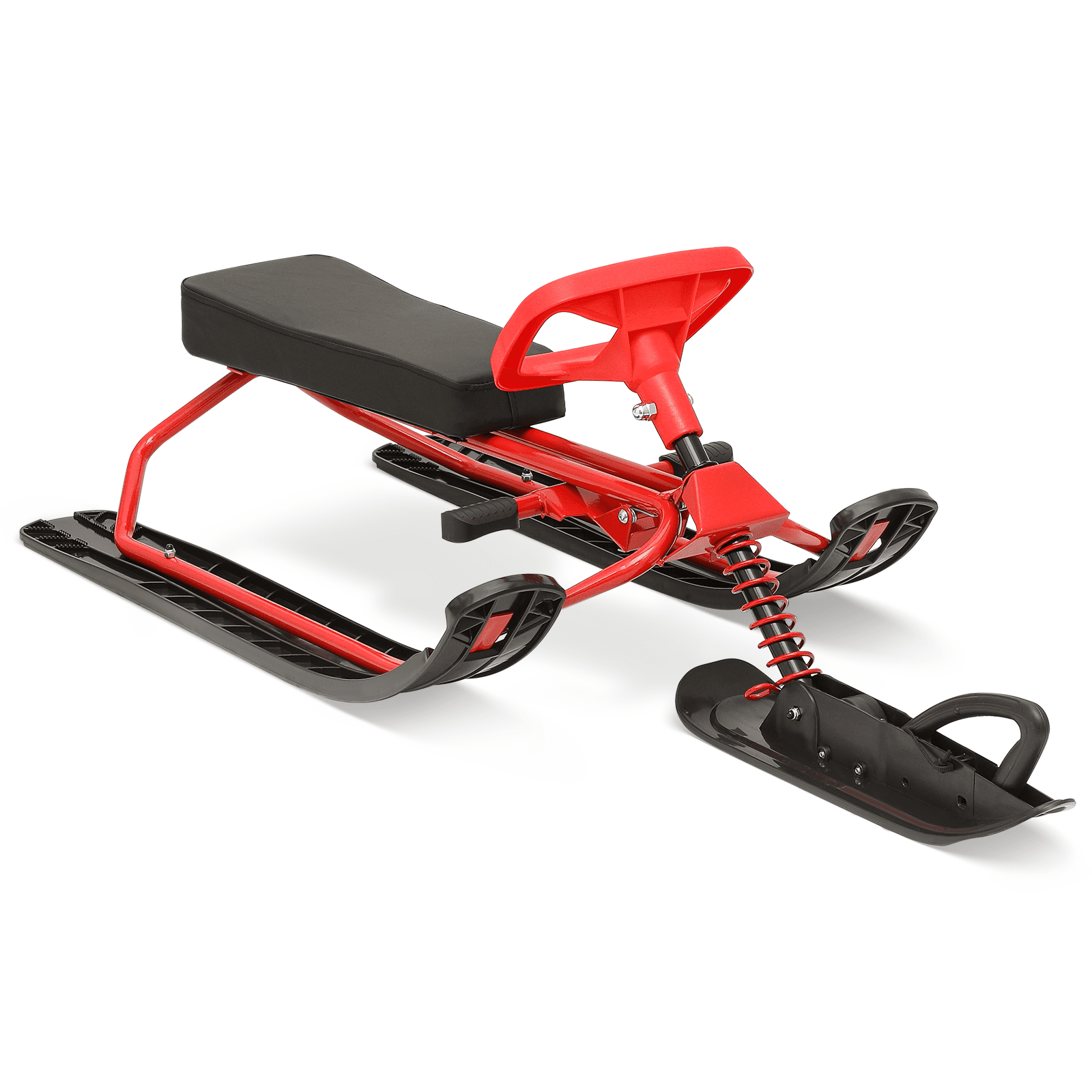 Magshion 48 inch Large Snow Racer Sled with Steering Wheel, Brakes, and ...