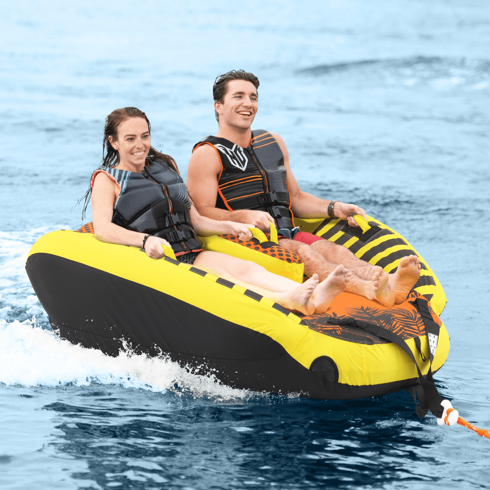 Magshion Towable Tube for Boating, 2 Person Towable Boat Tube Raft ...