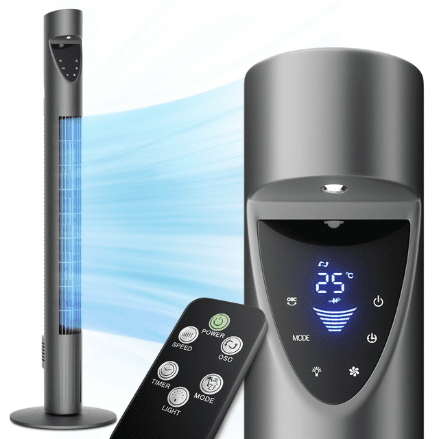 "Magshion 38"" Oscillating Tower Fan, Quiet Bladeless with Remote, 3 ...