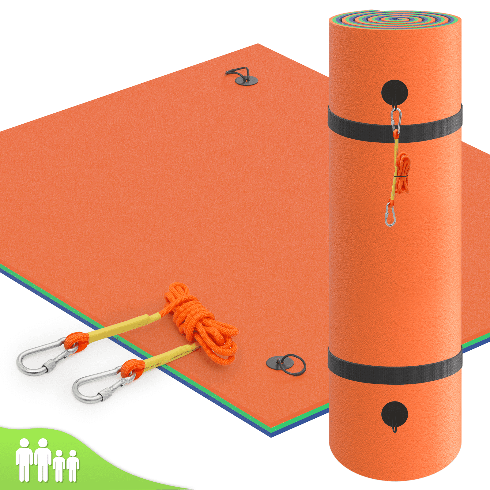 Magshion Large Swim Water Floating Mat, 7x6FT Tear-Resistant XPE Foam ...