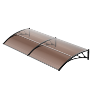 Awntech Ohio 68" x 36" Metal Slat Slope Awning - Walmart.com