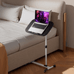 MoNiBloom Mobile Laptop Desk, Standing Desk with Wheels & Tilting ...