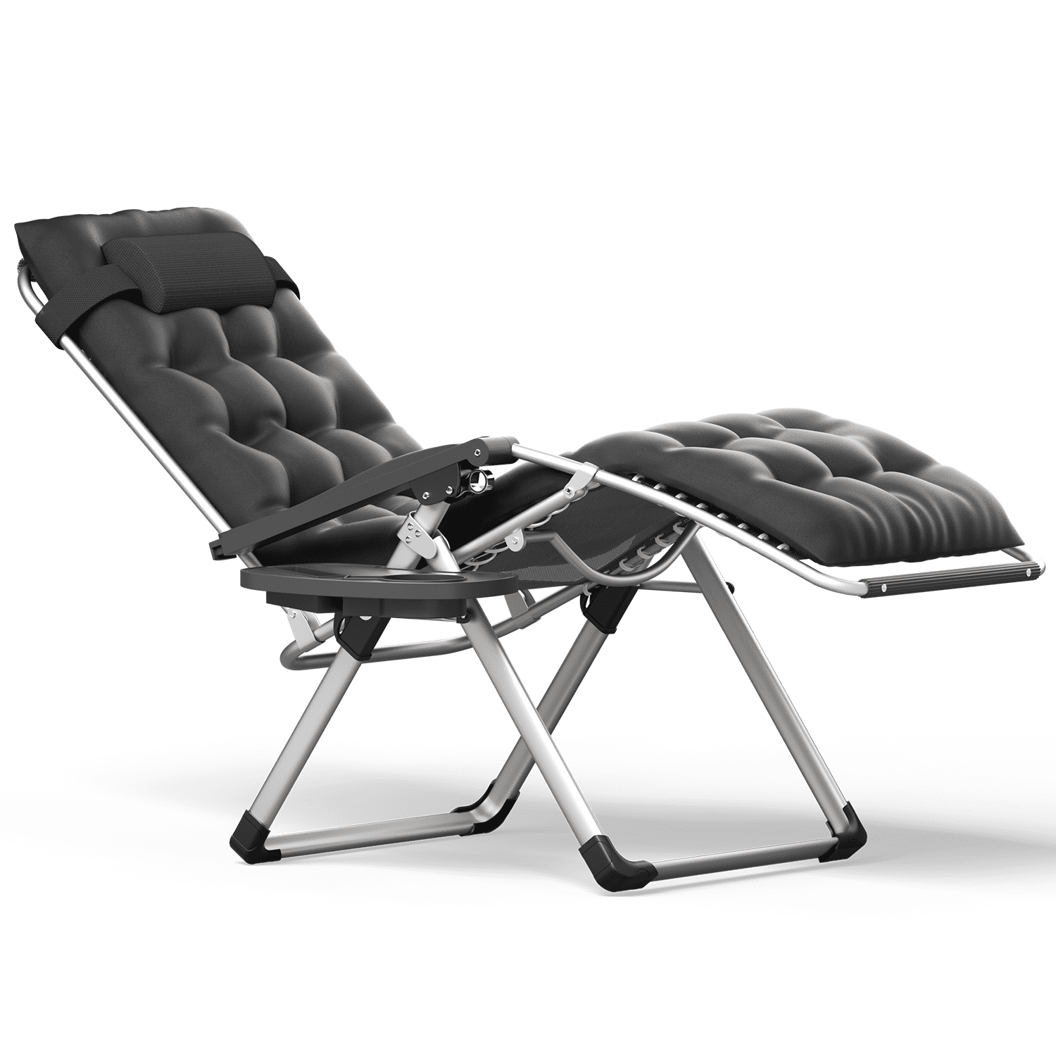 Magshion Reclining Lounge Chair, Adjustable Angle, Soft Cushion, Black ...