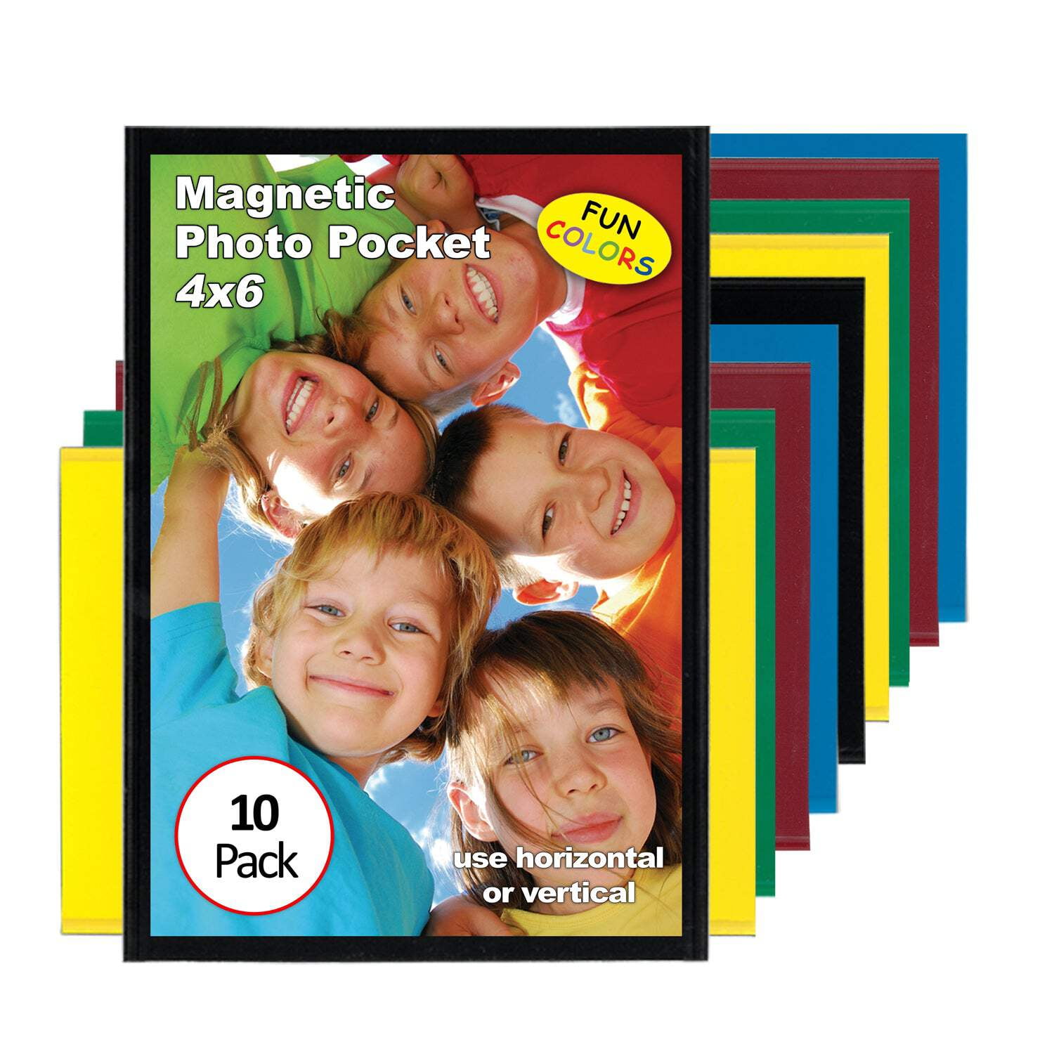 4x6 Magnetic Photo Pocket | Colors | 10 Pack - Walmart.com