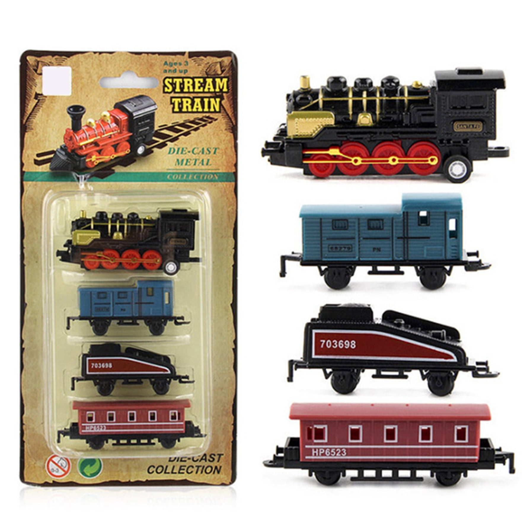 Maguire Mini Pull Back Train Model Vehicle Toys Gift Educational for ...