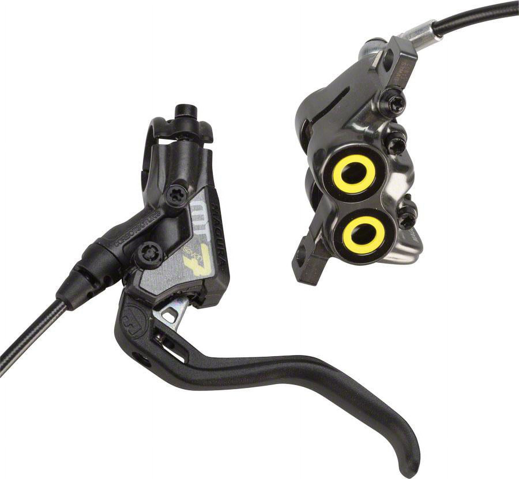 Magura MT7 Next 4-Piston Disc Brake and Lever Front or Rear with 2000mm Hose Black/Yellow ...