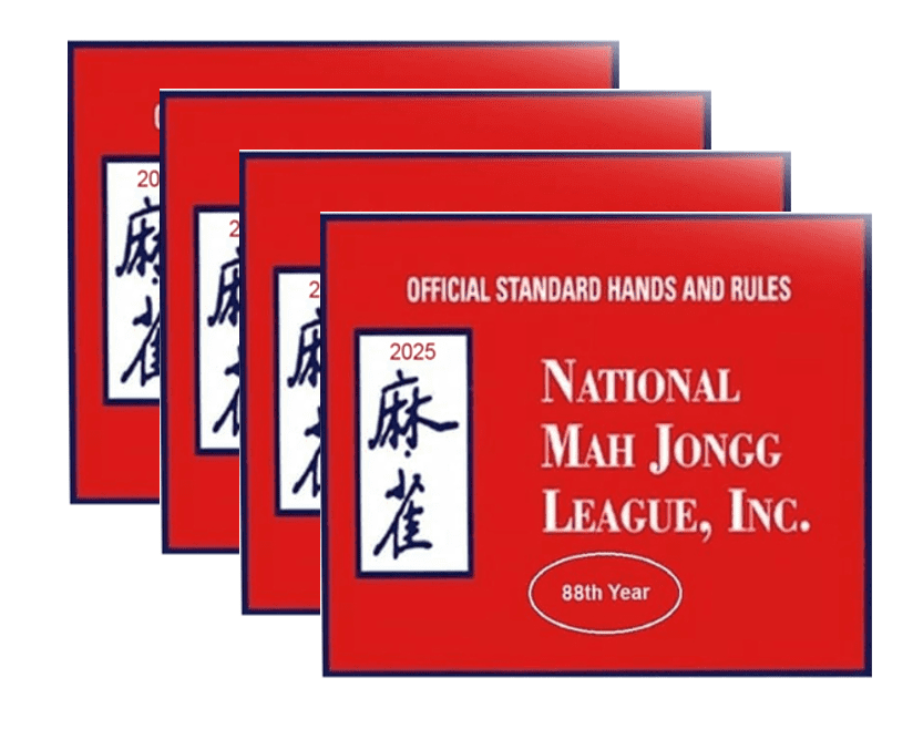 Mah Jongg 2025 Large Size Card Mah Jongg Card National Mahjong Cards 2025 4PC National Mahjong ...