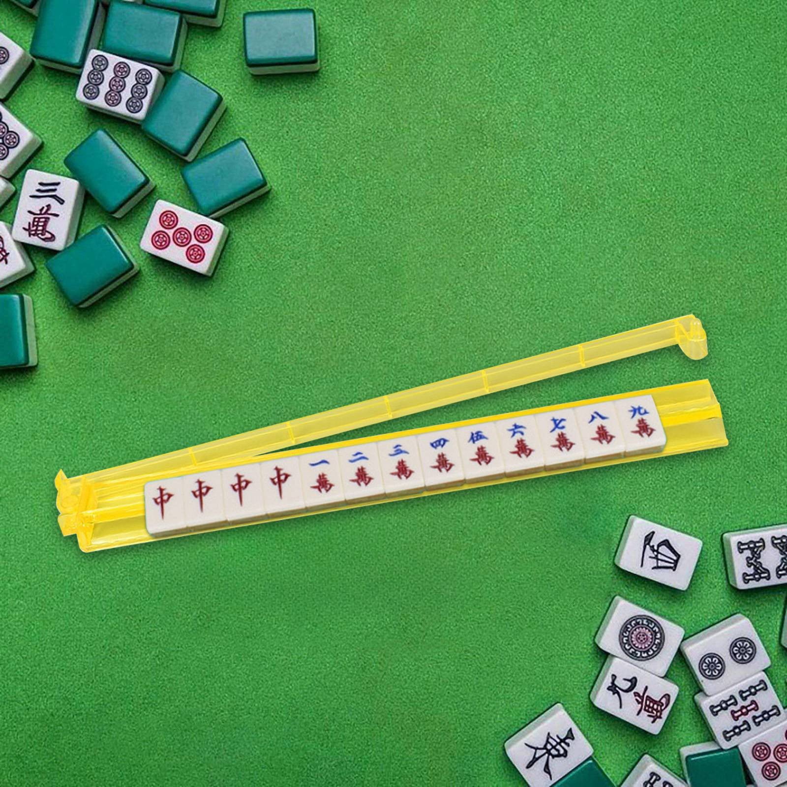 Mah Jongg All-in-One Tile Rack & Pusher Clear Acrylic Mahjong Rack and ...