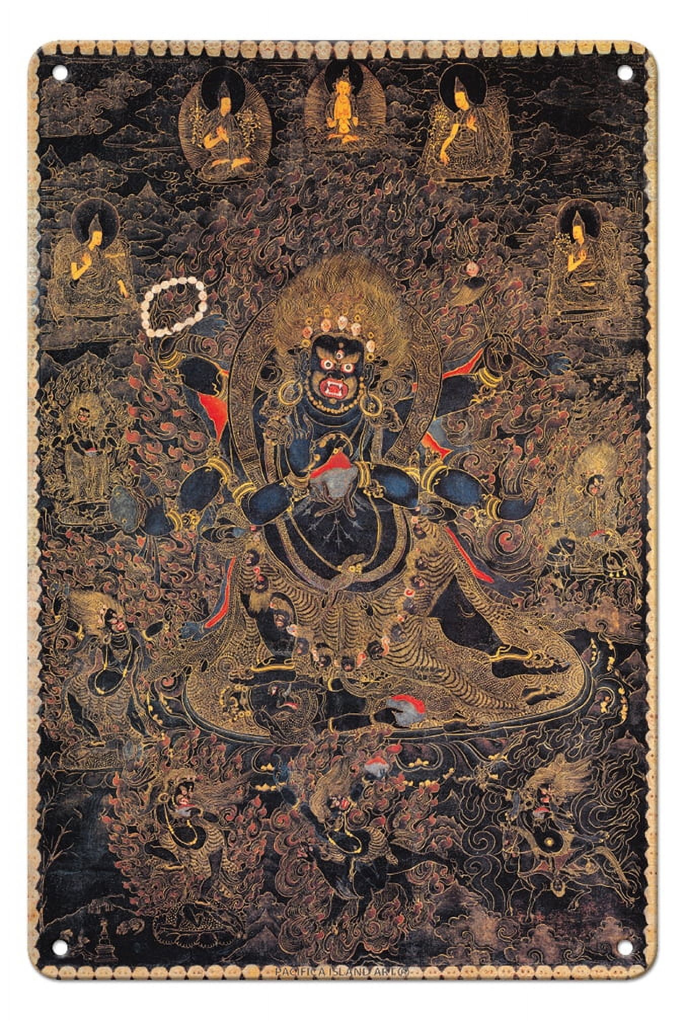Mahakala - The Great Black Protector of Buddha - Tantric Deity ...