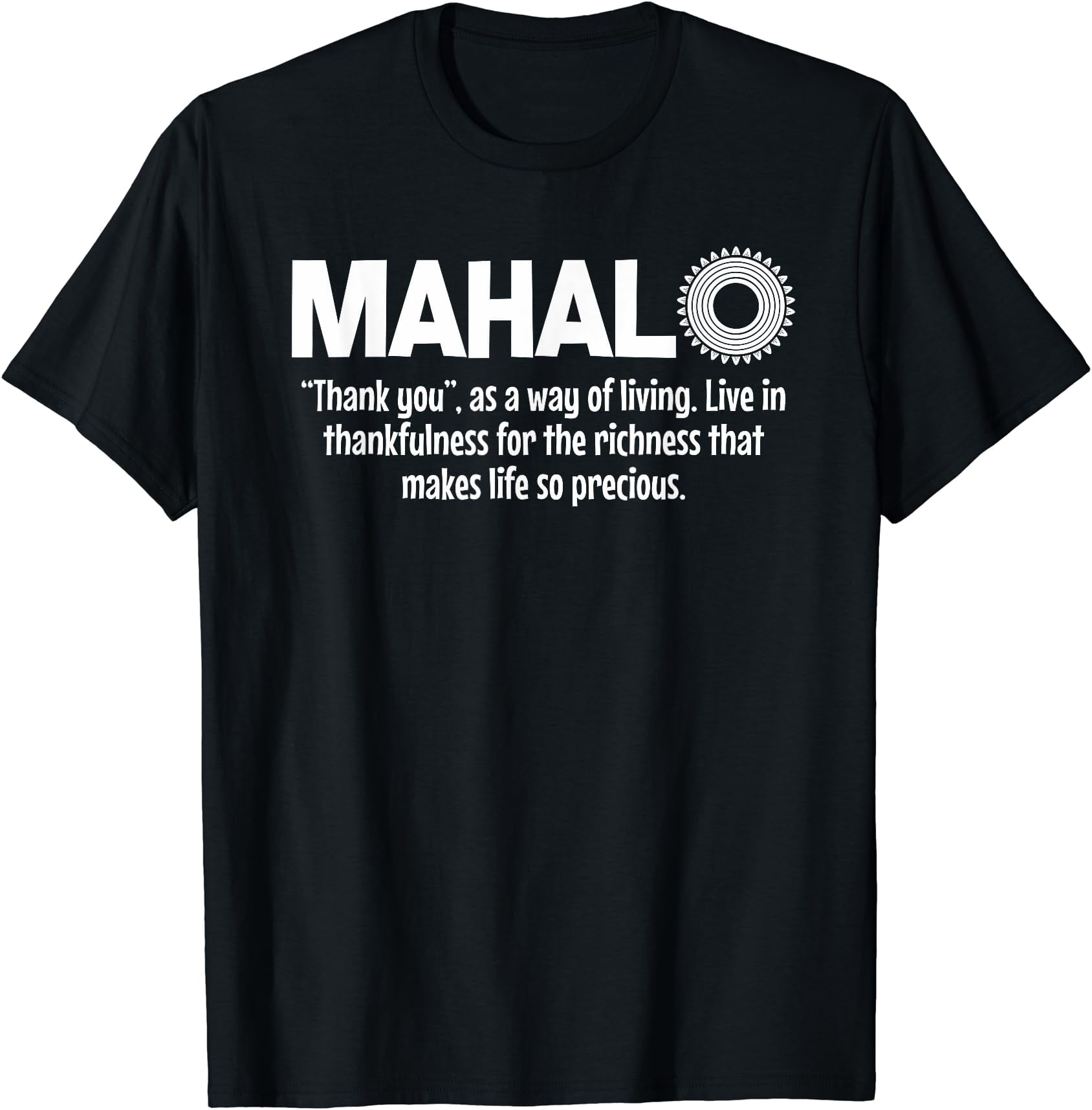 Mahalo Definition Hawaiian Language Saying Tropical design T-Shirt ...