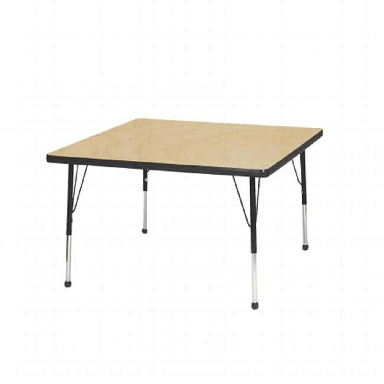Mahar Manufacturing M36SQYL-SB Square Activity Table with Maple Top and ...