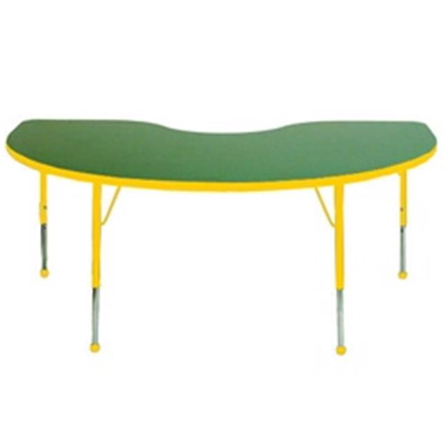 Mahar Manufacturing M4872KYL-SB Kidney Activity Table with Maple Top ...