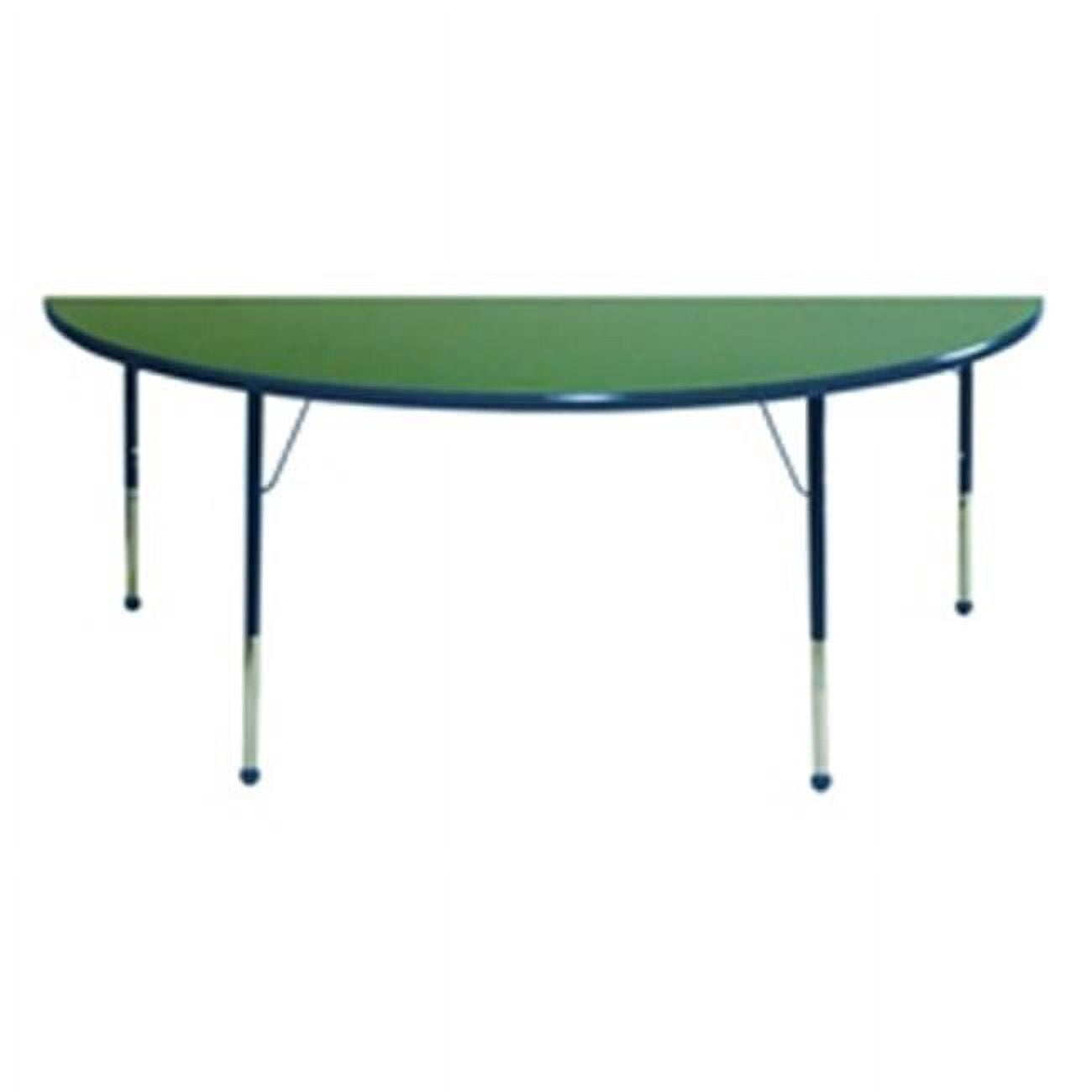 Mahar Manufacturing N48HRNV-SN Half Round Activity Table with Grey ...
