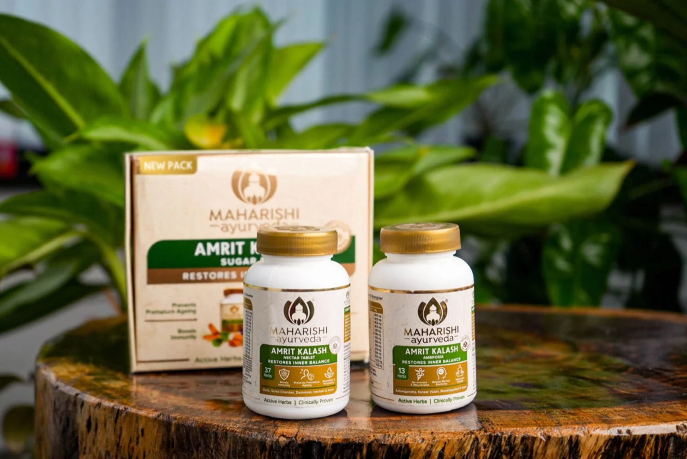 Maharishi Ayurveda Amrit Kalash Sugar Free Nectar Ambrosia Tablets Combo - Walmart.com