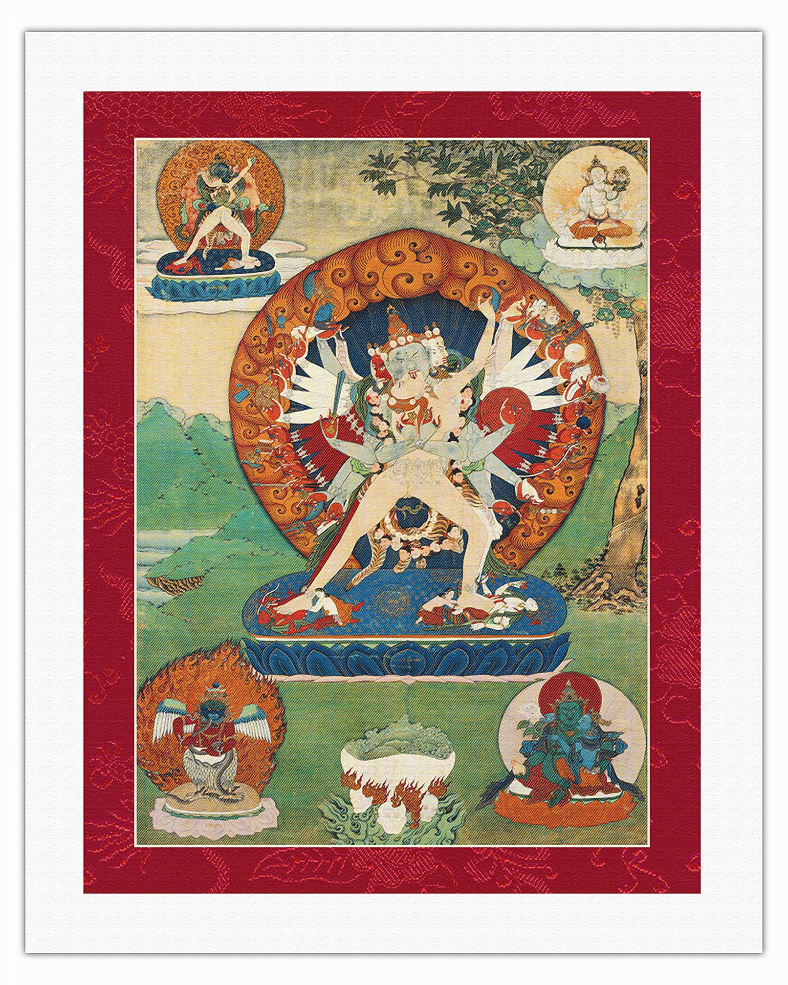 Mahasamvara Kalachakra with Consort Vishvamati - Buddhist Deity ...