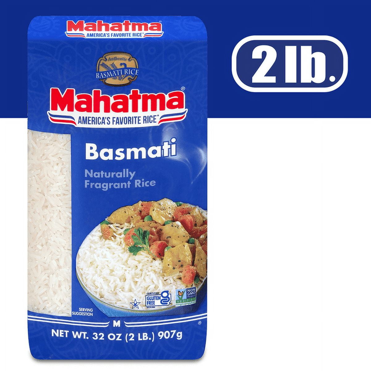 Mahatma Basmati Imported Indian Fragrant Rice 32 oz (Pack of 4 ...