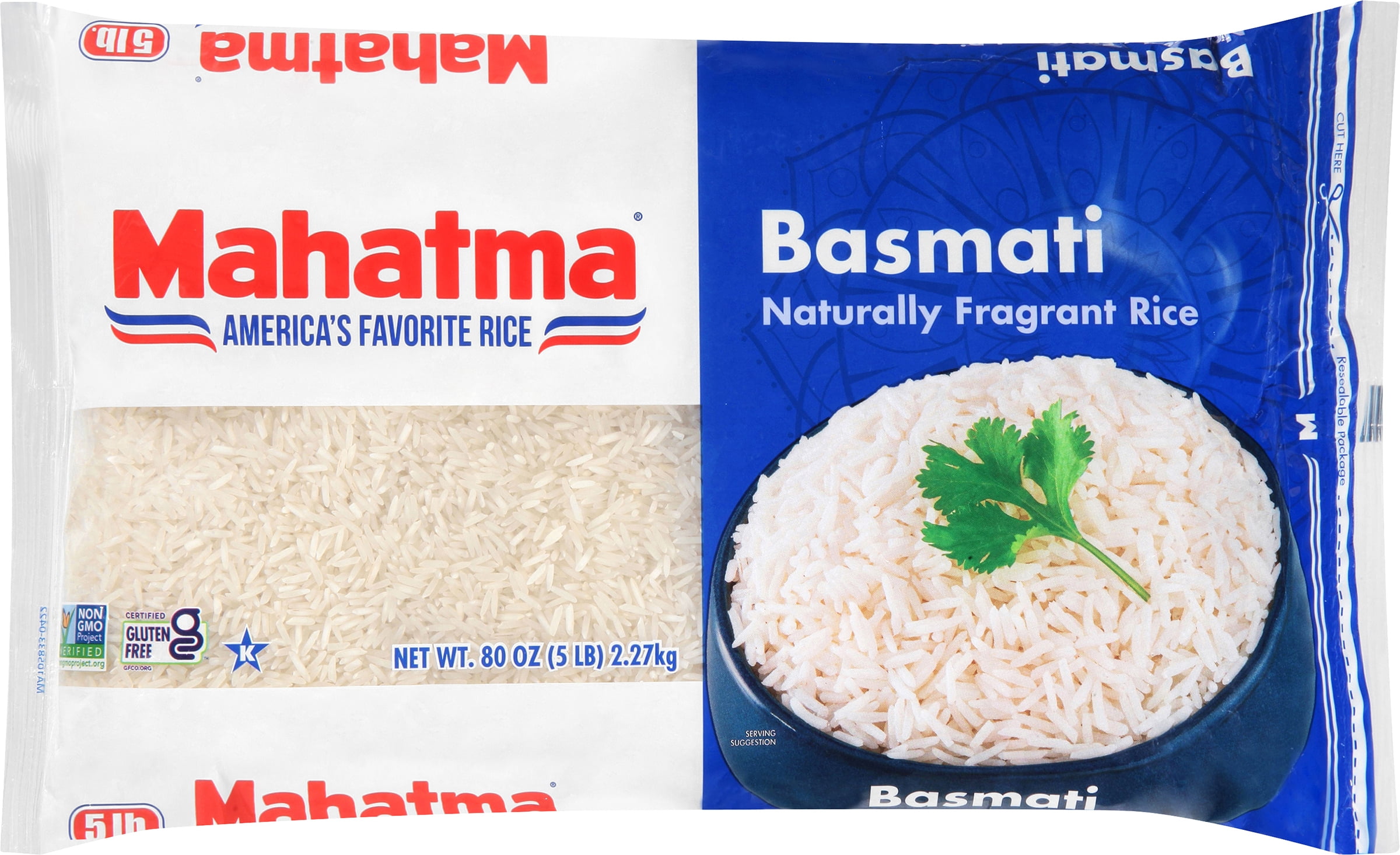 Mahatma Basmati Fragrant Rice, 5 Pound Bag - Walmart Business Supplies
