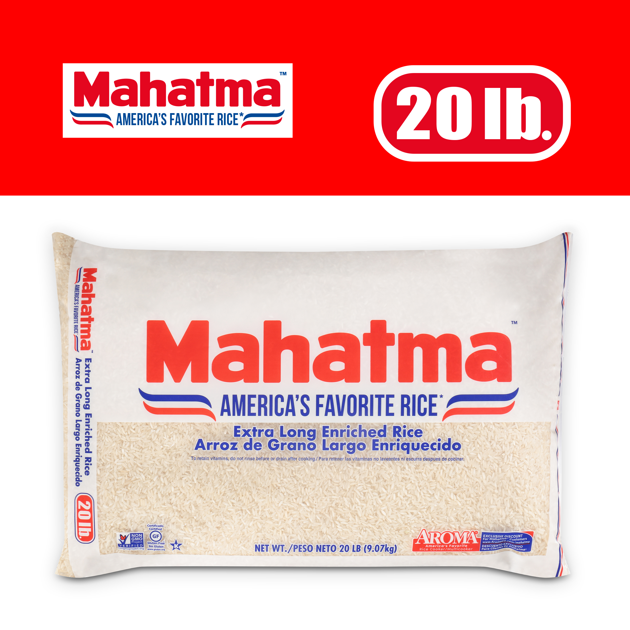 Great Value Long Grain Enriched Rice, 20 lb - Walmart.com