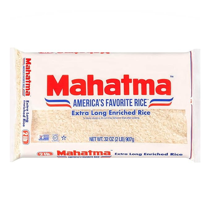 Mahatma Extra-Long-Grain Rice 2-Pound Rice Bag, Gluten-Free and Non-GMO ...