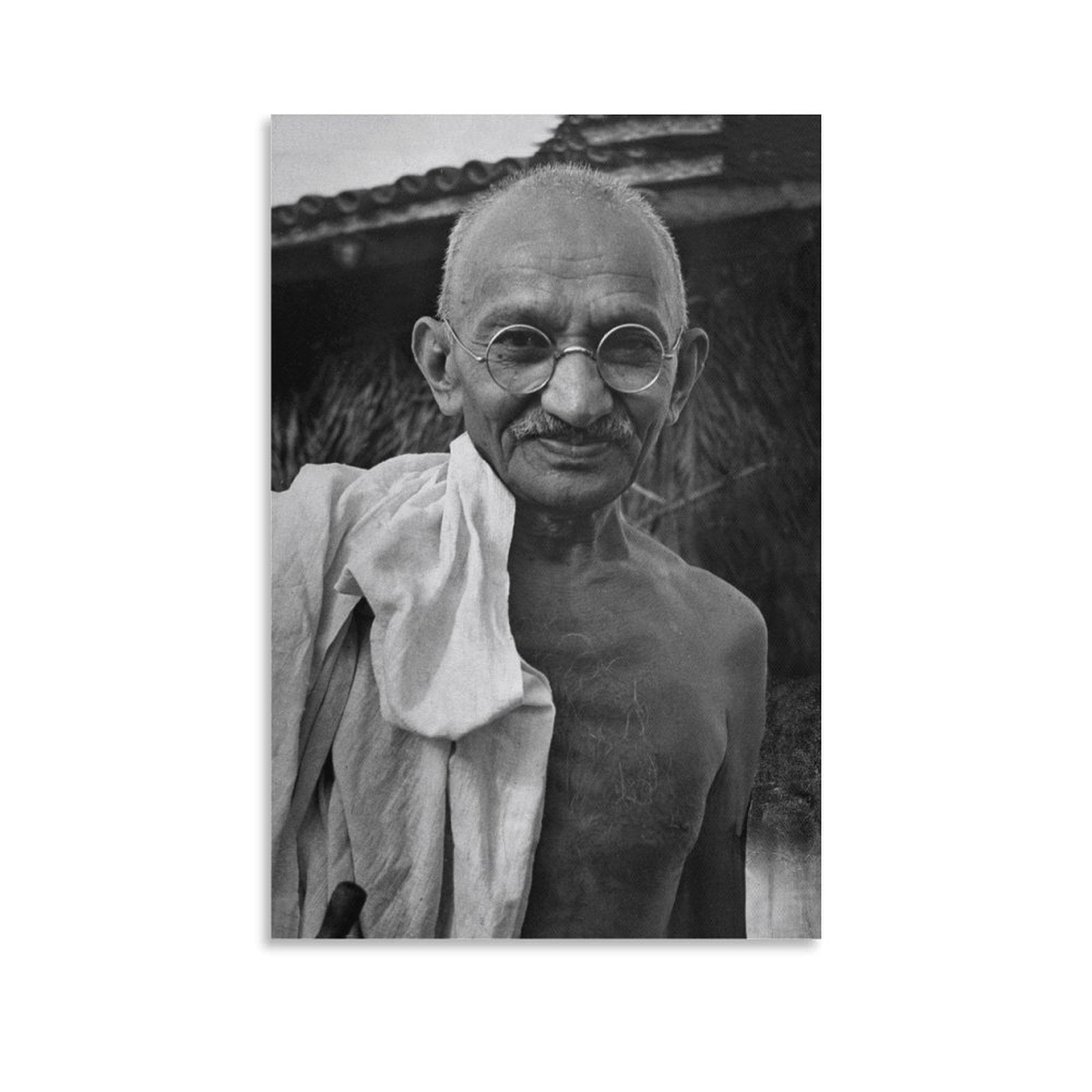 Mahatma Gandhi Poster 4 Canvas Poster Wall Art Picture Prints Hanging ...